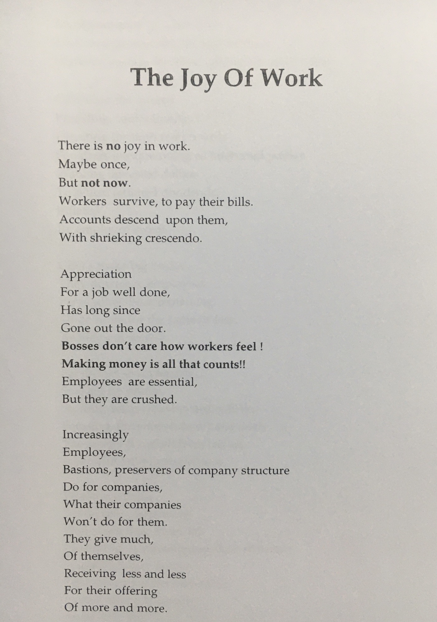 A POEM I WROTE A LONG TIME AGO | EDUCATION, A LIFE FORCE
