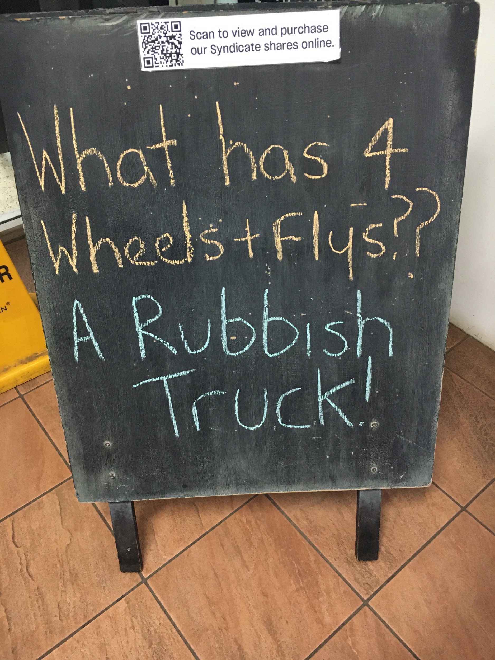 The Leanyer Newsagent’s joke board this week | EDUCATION, A LIFE FORCE