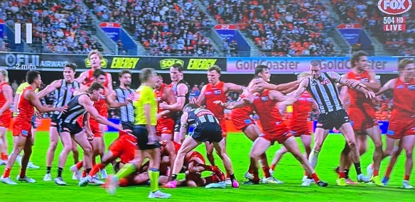 AFL on Saturday. A wonderful example setting melee | EDUCATION, A LIFE ...